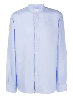 ASPESI Band Collar Linen Shirt