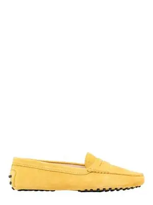 TOD'S Tod's Gommino Suede Loafers Yellow