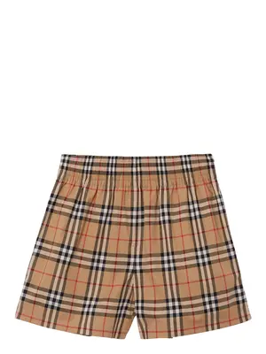 Burberry Vintage Check Side-stripe Shorts - Neutrals