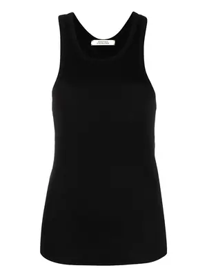 Dorothee Schumacher Ribbed Racerback Tank Top - Black