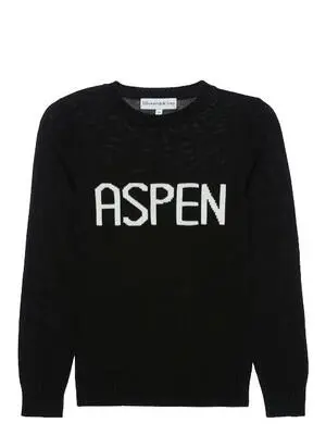 ELLSWORTH + IVEY Aspen Crewneck Sweater - Black