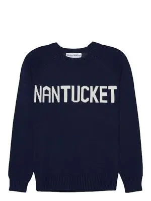 ELLSWORTH + IVEY Nantucket Crewneck Sweater - Black
