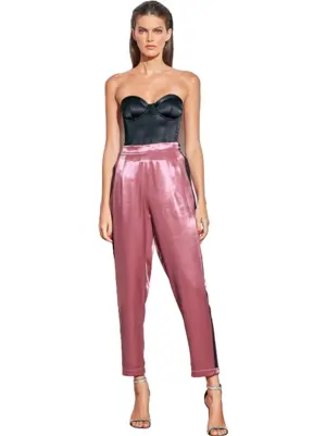 FLEUR DU MAL Fleur Du Mal Hamptons Bustier Black / White