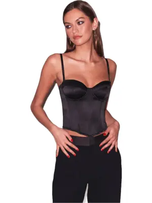Fleur Du Mal Hamptons Bustier - Black