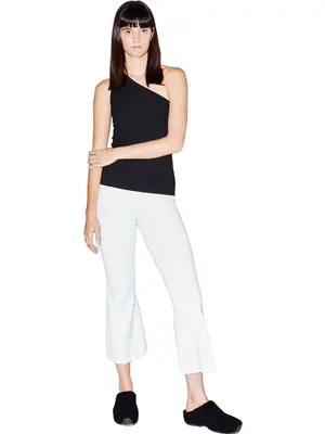 Rosetta Getty Rosetta Getty Pull On Cropped Flare Neutral / White