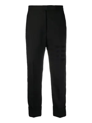 Thom Browne Tailored Cropped Trousers - Black