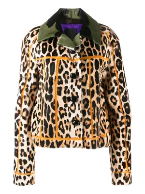 LISKA Leopard Print Jacket