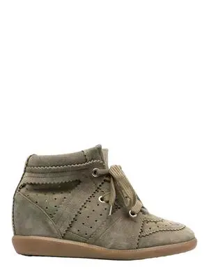 Isabel Marant Bobby Wedge Sneakers - Green