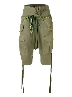 R13 Slim-fit Cargo Shorts - Green