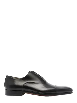 Magnanni Leather Oxford Shoes - Black