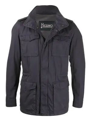 Herno Cargo-pocket Military Jacket - Blue