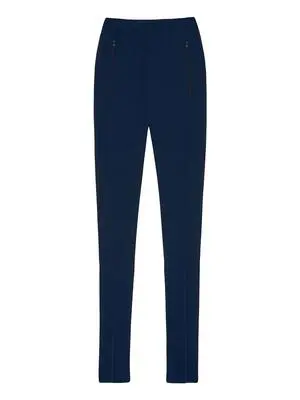 Wardrobe.NYC Front Ankle-zip Leggings - Blue