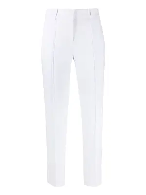 Michael Kors Cropped Crepe Trousers - White
