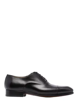 Magnanni Leather Oxford Shoes - Black