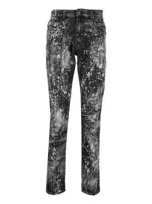 DIESEL® D-strukt Paint Splatter Slim-fit Jeans - Black