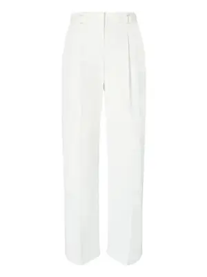Tory Burch Cotton Twill Pant - White