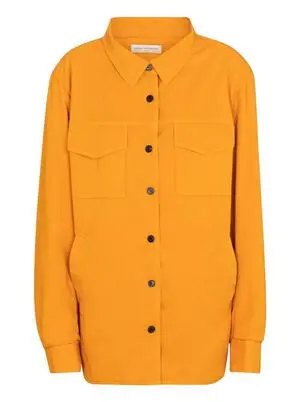 Dries Van Noten Cotton Shirt Jacket - Orange
