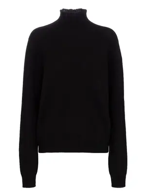 THE ROW Kensington Cashmere Turtleneck Sweater - Black