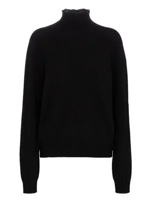 THE ROW Kensington Cashmere Turtleneck Sweater - Black
