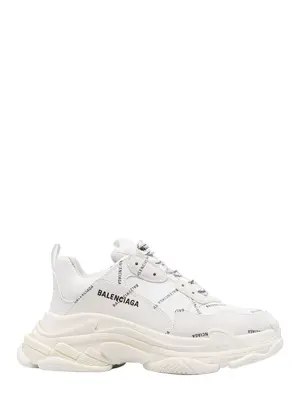 Balenciaga Triple S Low-top Sneakers - White