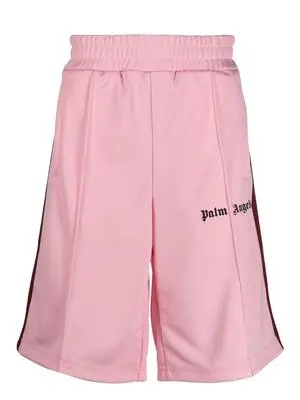Palm Angels Side-stripe Logo Track Shorts - Pink