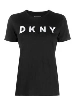 Dkny Logo-print Short-sleeved T-shirt - Black