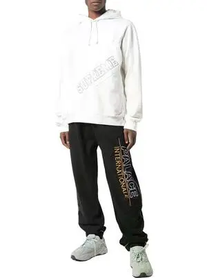 Supreme Diagonal Logo Hoodie - White