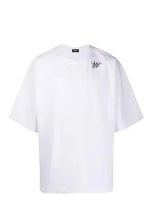 We11Done Logo-print Oversized T-shirt - White