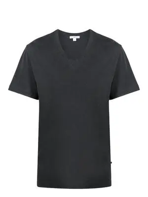 JAMES PERSE Short-sleeve V-neck T-shirt - Grey