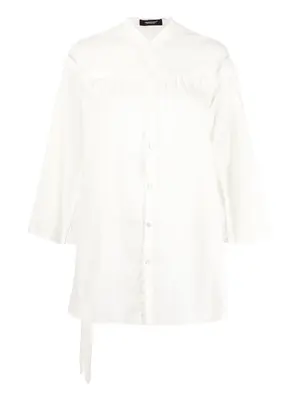 UNDERCOVERISM Belted Pleated Shirt - White