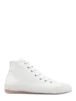 MOSCHINO Love Moschino Clear Glitter Sole High-Top Sneakers