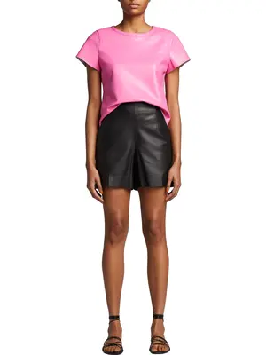 AS By DF AS By DF New Guard Recycled Leather Tee Bombshell Pink