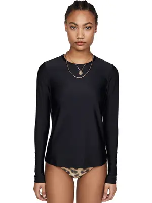 Cover Perfect Swim Rash Guard Tee - Black