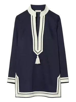 Tory Burch Cotton Tunic - Tory Navy