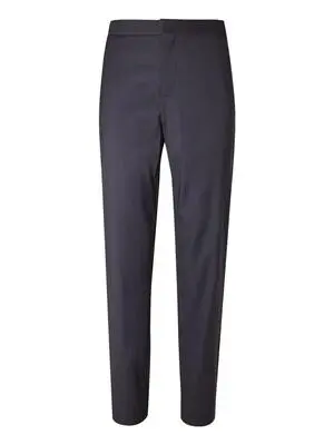 Loro Piana Rain System Virgin Wool-blend Trousers - Blue