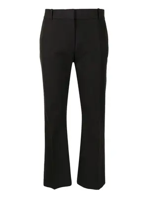 FRAME FRAME Cropped Tailored Trousers Black