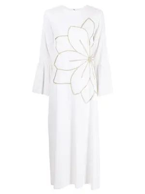BAMBAH Camelia Kaftan Dress - White