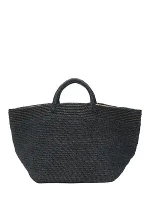 IBELIV Woven Shopper Tote - Black