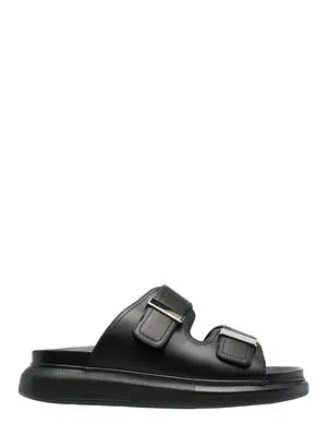 Alexander McQueen Oversized Leather Sandals - Black