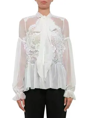 Givenchy Lace-embroidered Blouse - White