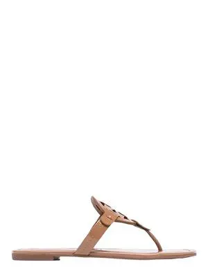 Tory Burch Tory Burch Miller Laser-Cut Logo Sandals Brown