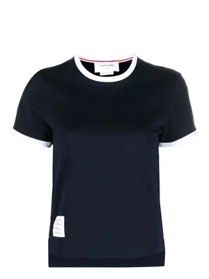 Thom Browne Asymmetric Hem T-shirt - Blue