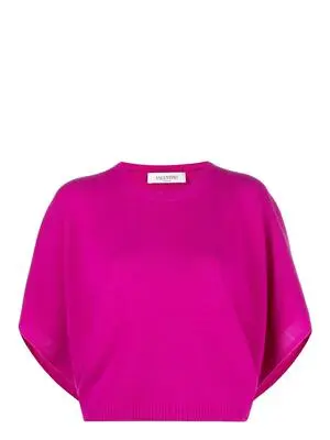 Valentino Garavani Knitted Kimono-style Jumper - Pink