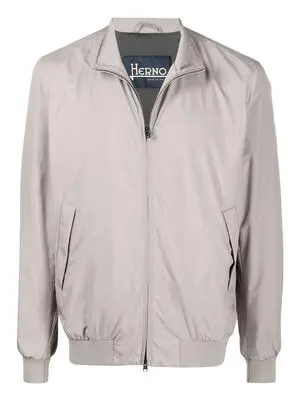 Herno Zip-up Bomber Jacket - Neutrals