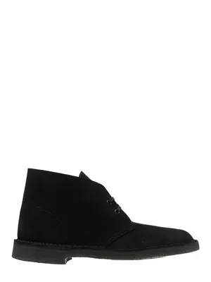 Clarks Suede Desert Boots - Black