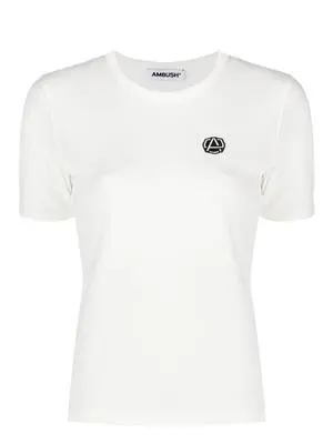 AMBUSH Logo Patch Crew-neck T-shirt - Neutrals