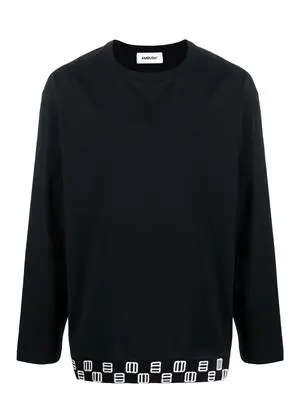 AMBUSH Logo-print Long-sleeved T-shirt - Black