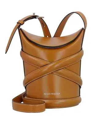 Alexander McQueen The Curve Bucket Bag - Brown