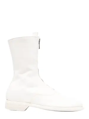 Guidi 310 Zip-up Ankle Boots - White
