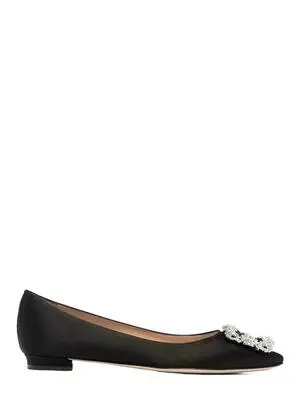MANOLO BLAHNIK Hangisi Buckle Ballerinas